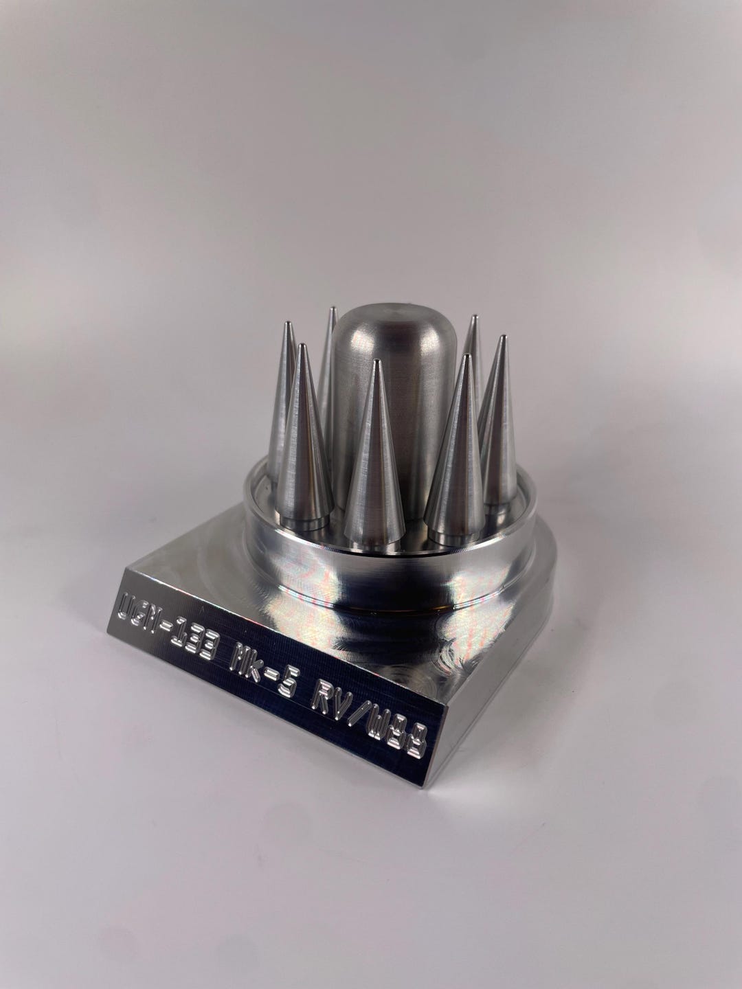 CNC Machined Aluminum Miniature Trident Missile Warhead UGM-133 SLBM 1: ...