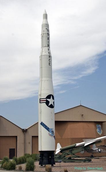 CNC Machined Aluminum Miniature Minuteman Ll Missile LGM-30F ICBM ...