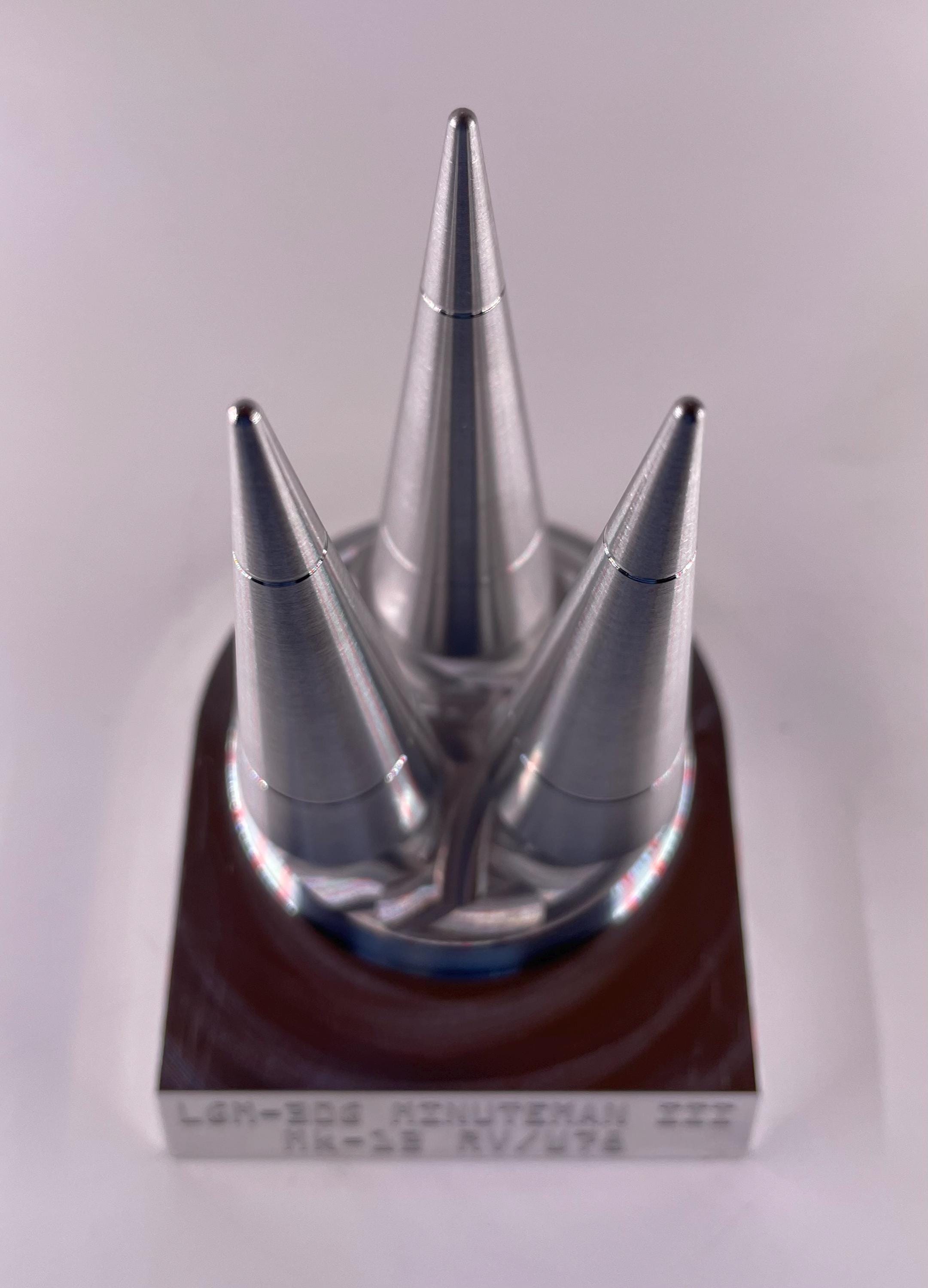 CNC Machined Aluminum Miniature Minuteman Lll Missile Mirv Warhead LGM ...