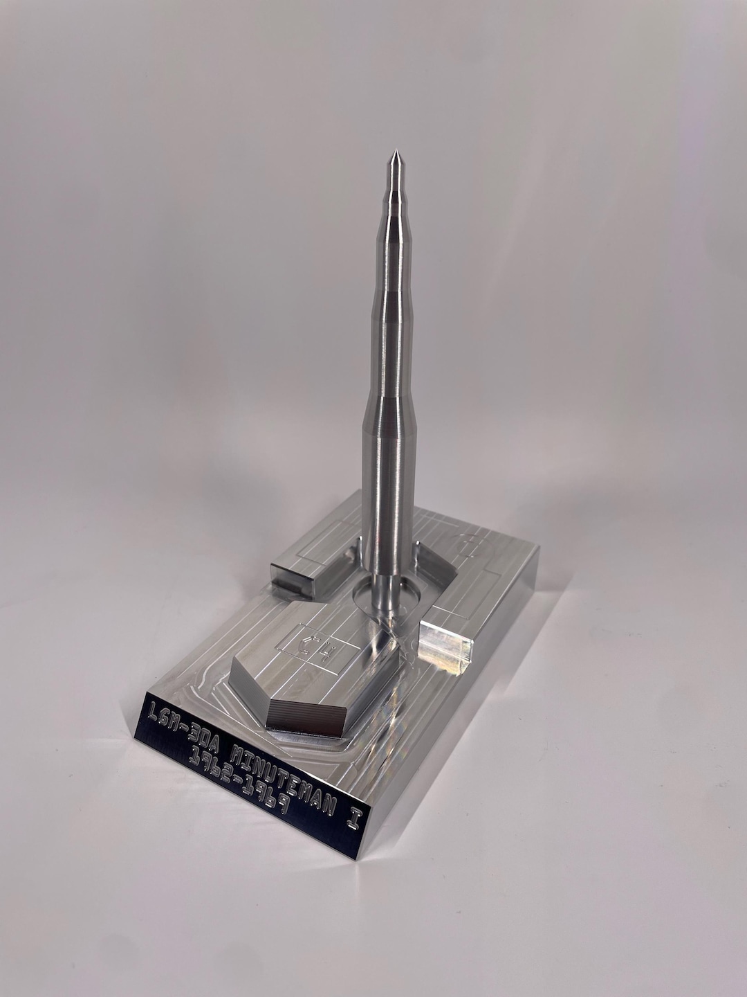 CNC Machined Aluminum Miniature Minuteman L Missile LGM-30A ICBM Silo 1 ...