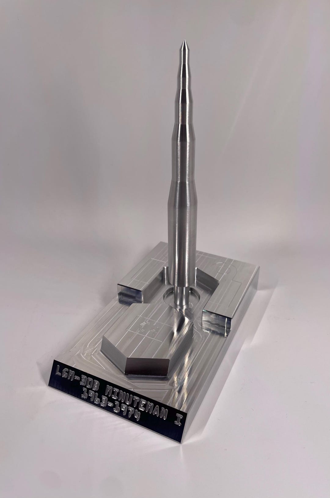 CNC Machined Aluminum Miniature Minuteman L Missile LGM-30B ICBM Silo ...