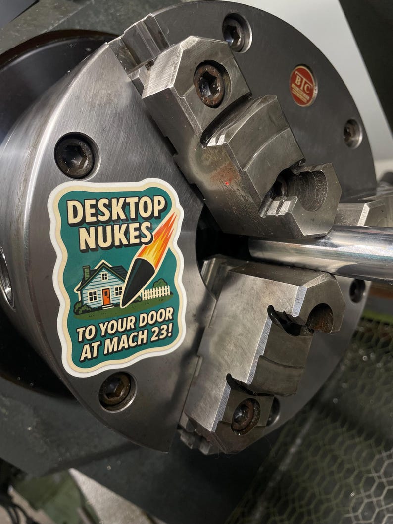 Desktop Nukes Mach 23 Warhead Delivery Sticker - Etsy