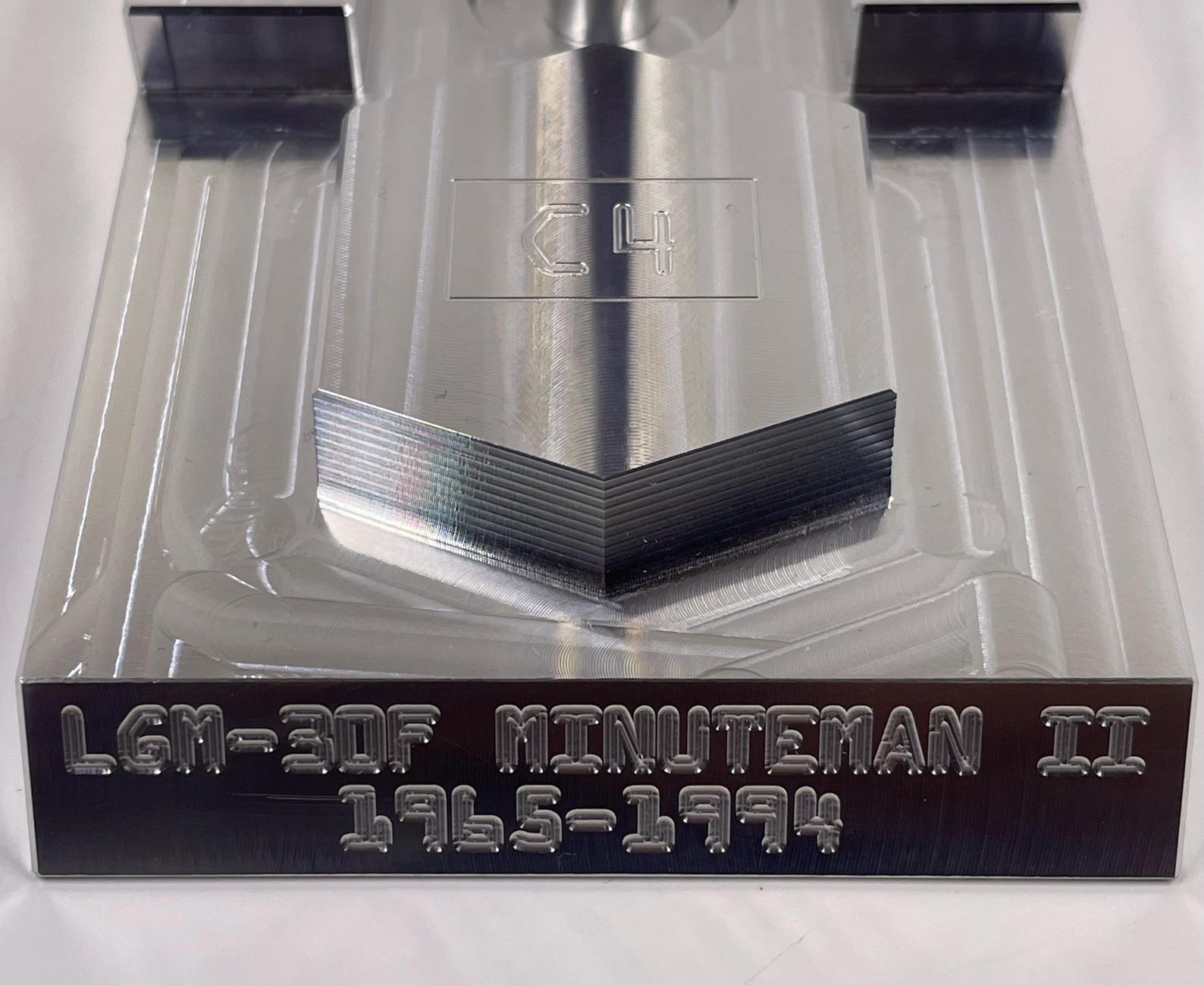 CNC Machined Aluminum Miniature Minuteman Ll Missile LGM-30F ICBM ...