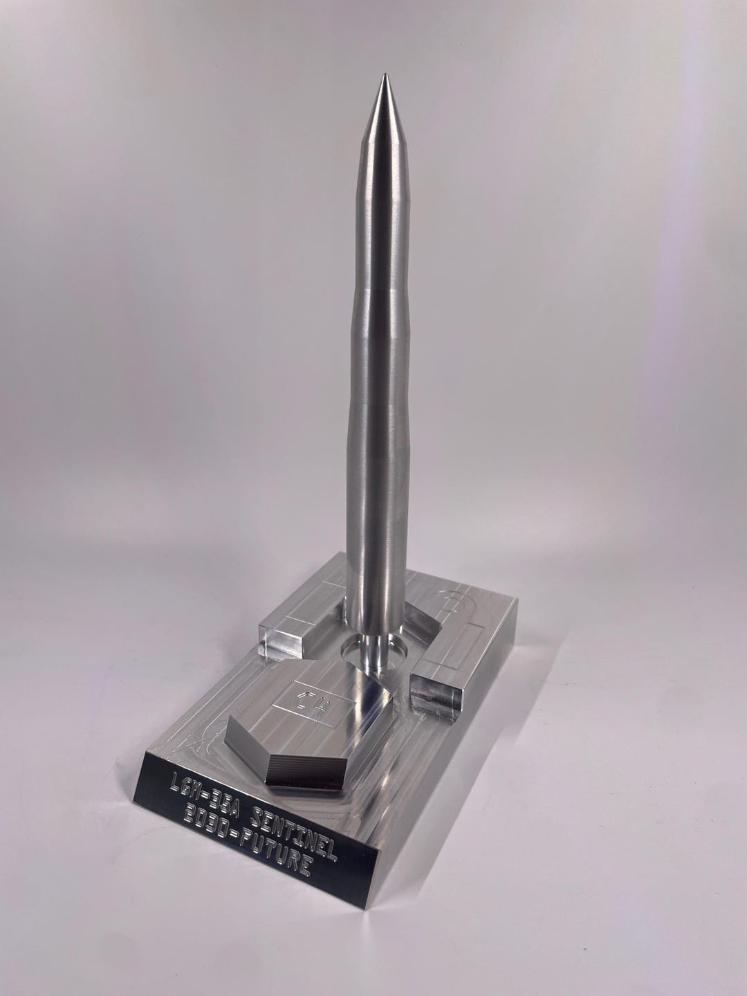 CNC Machined Aluminum Miniature Sentinel Missile LGM-35A ICBM + Silo 1: ...