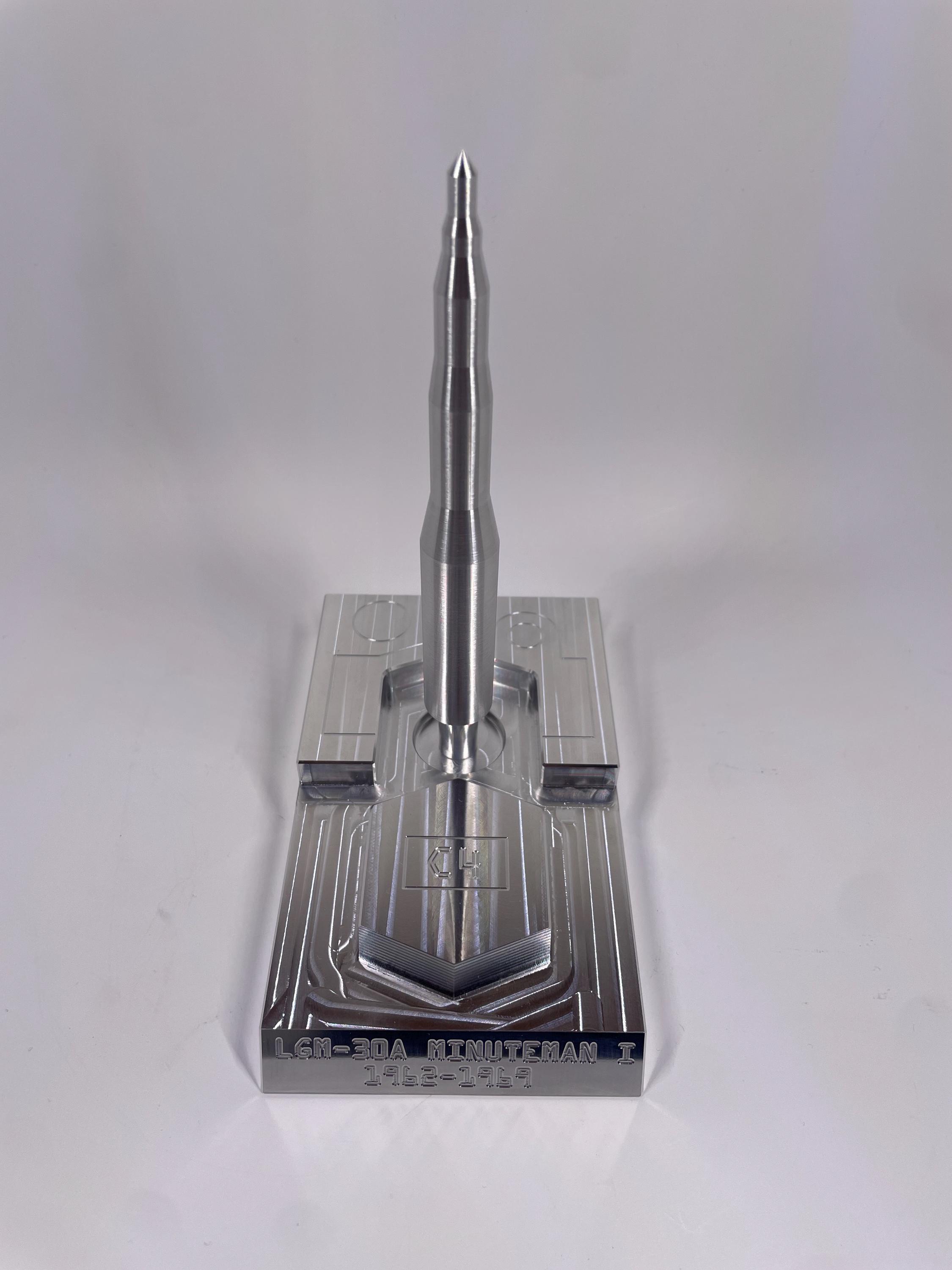 CNC Machined Aluminum Miniature Minuteman L Missile LGM-30A ICBM Silo 1 ...