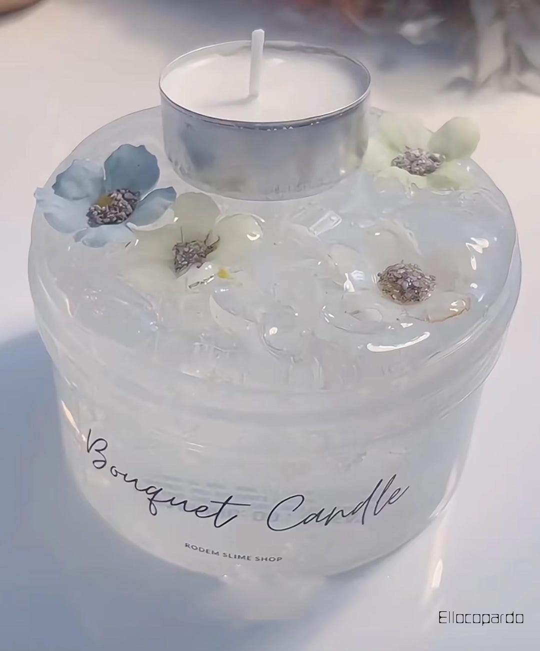 Candle Slime White Slime DIY Slime Stress Relief Slime Fluffy Slime ...