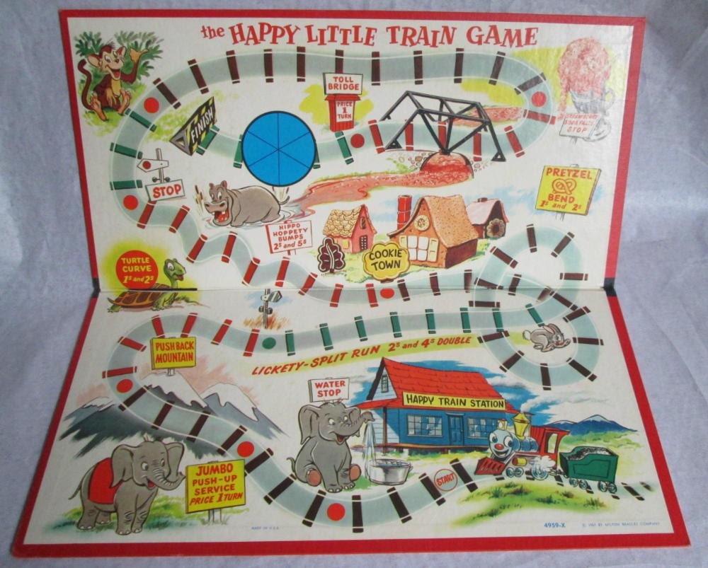 Vintage the Happy Little Train Game 1957 - Etsy