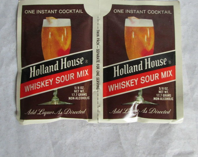 Vintage Holland House Whiskey Sour Mix Packets - 3 Twin Packs - Etsy