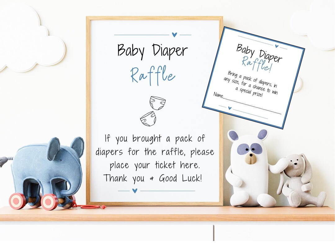 Baby Shower Diaper Raffle! Guests Bring Diapers for Raffle Tickets ...
