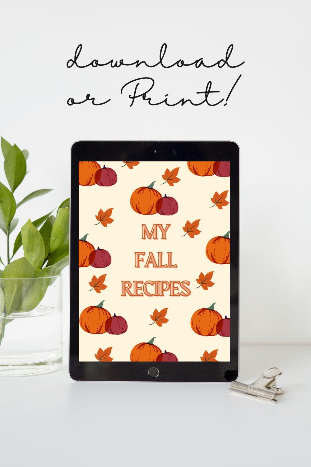 Fall Seasonal Recipe Ebook Template 50 Pages - Etsy