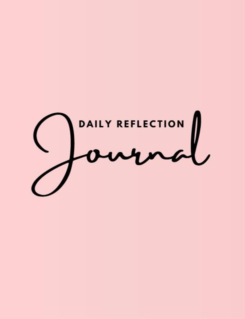 30 Prompt Daily Reflection Journal Printable PDF - Etsy