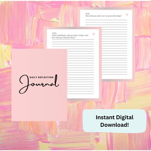 30 Prompt Daily Reflection Journal Printable PDF - Etsy