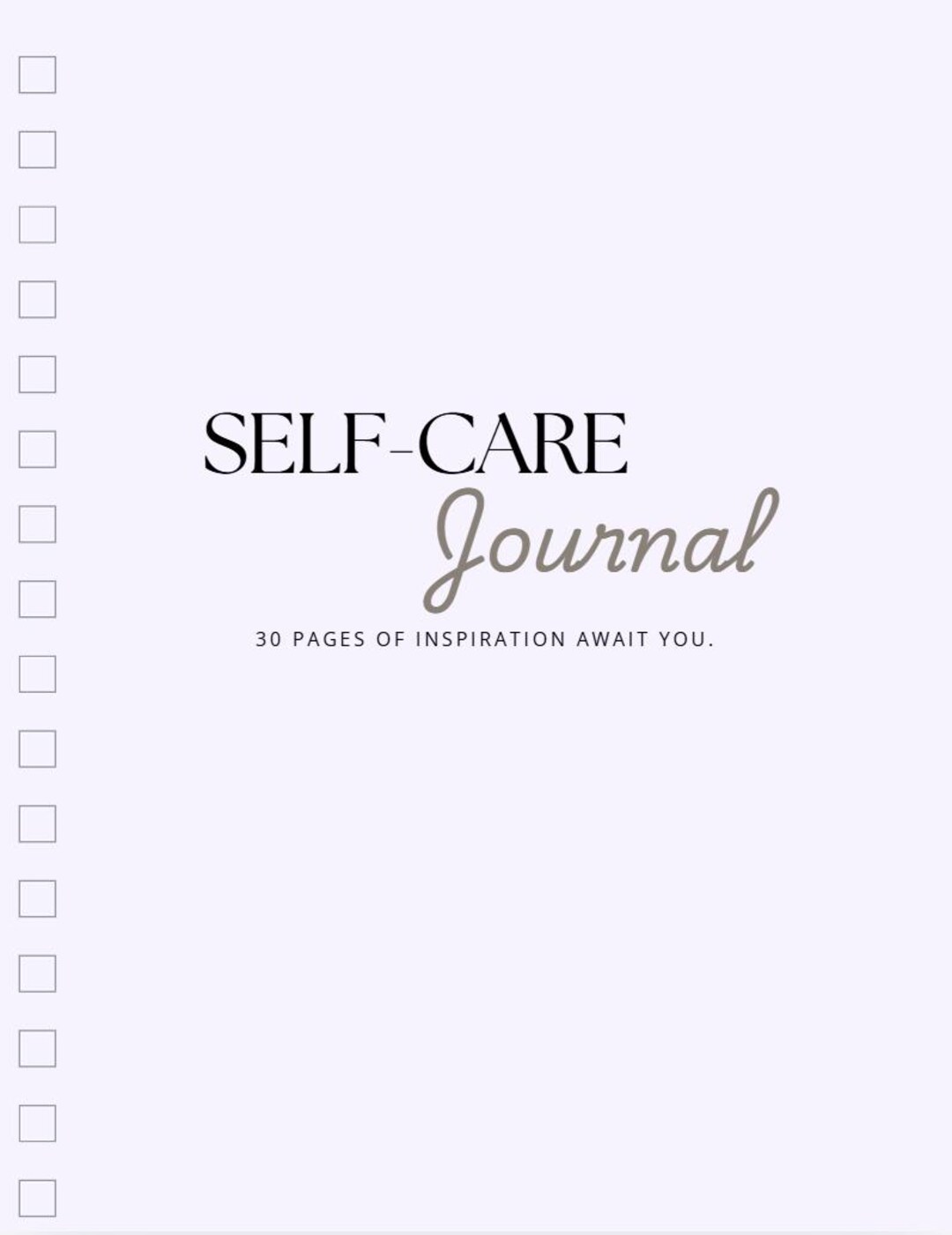 Daily Self Care Journal With Quotes - Etsy