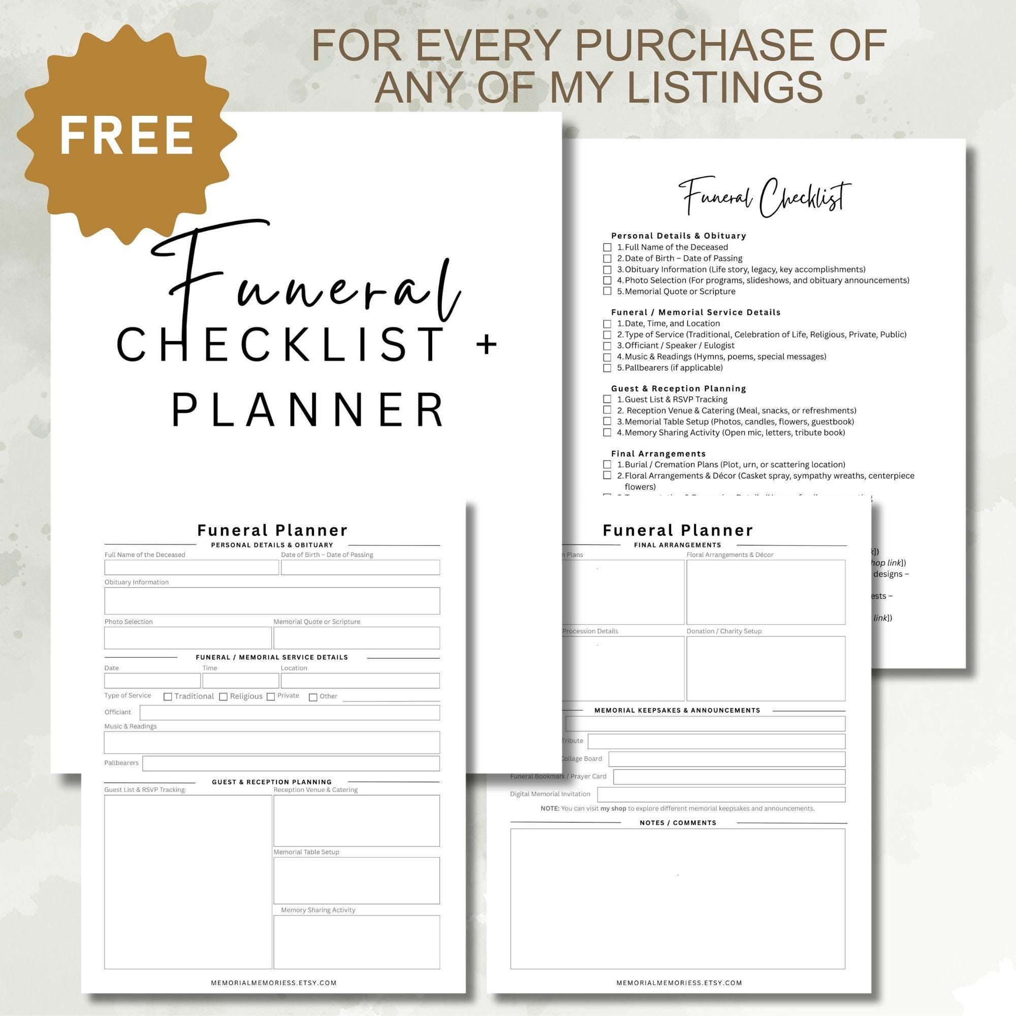 Pet Memorial Funeral Program With Cloud Background – Editable Canva ...