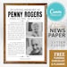 Celebration of Life Obituary Newspaper Template for Loss of Mother ...
