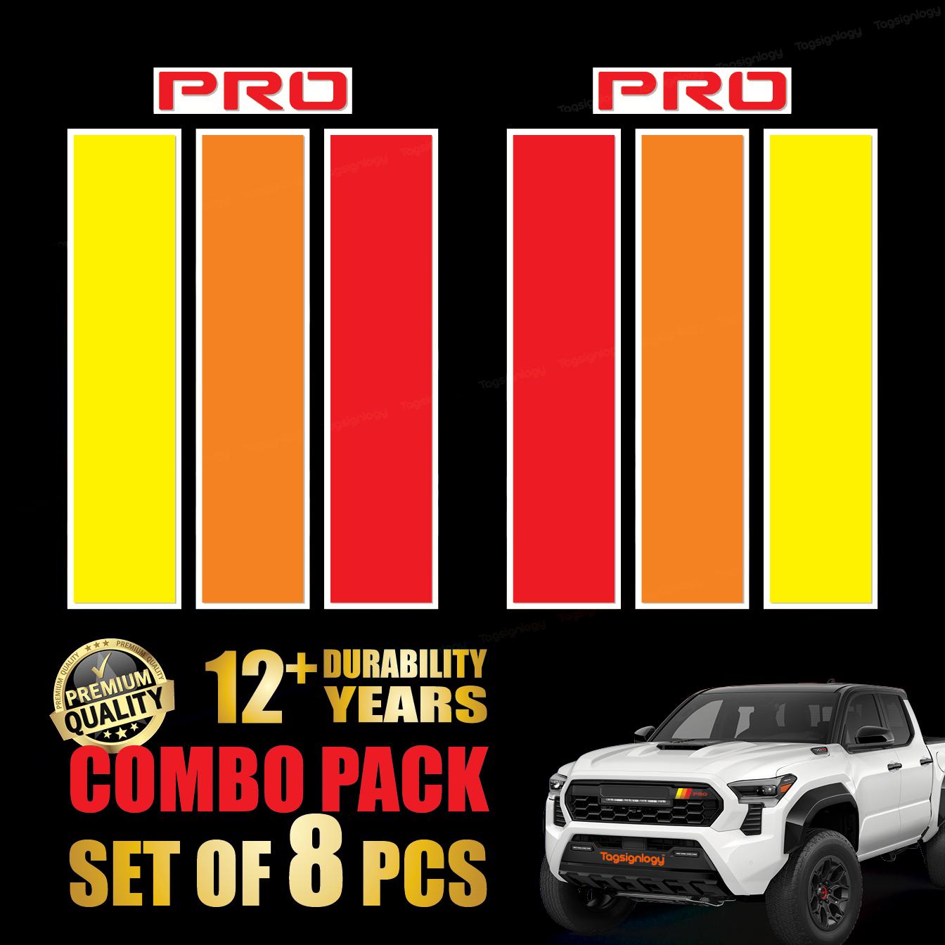 Tri-color Stripe Vinyl Decal Classic Retro DIY Decoration Sticker ...