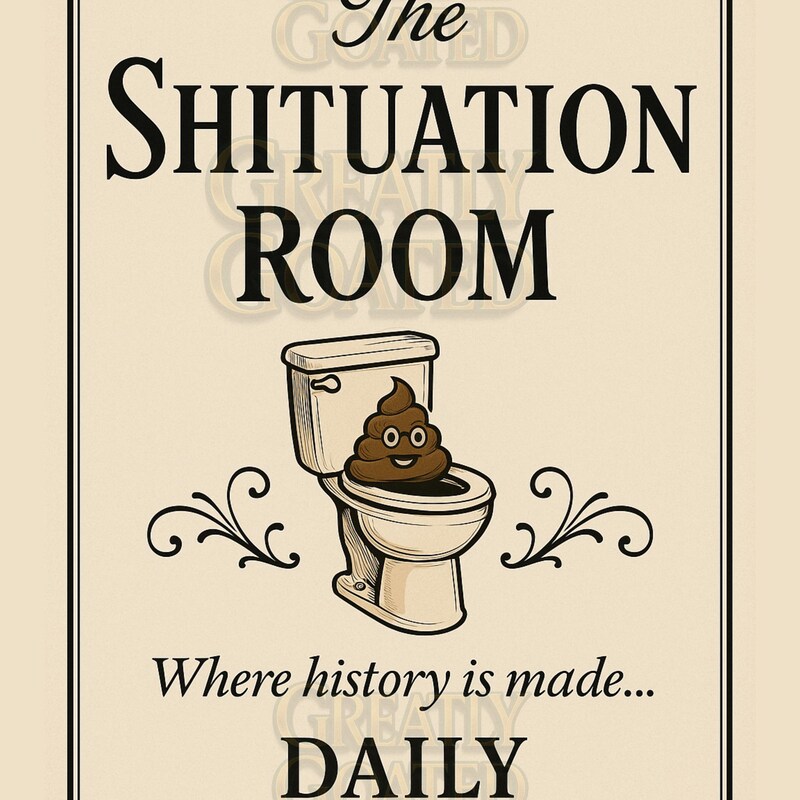 Shit Bathroom Sign - Etsy