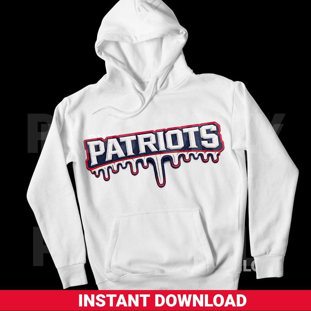 Patriots Drip PNG | Football Drip Text Design | Patriots Text Only PNG ...
