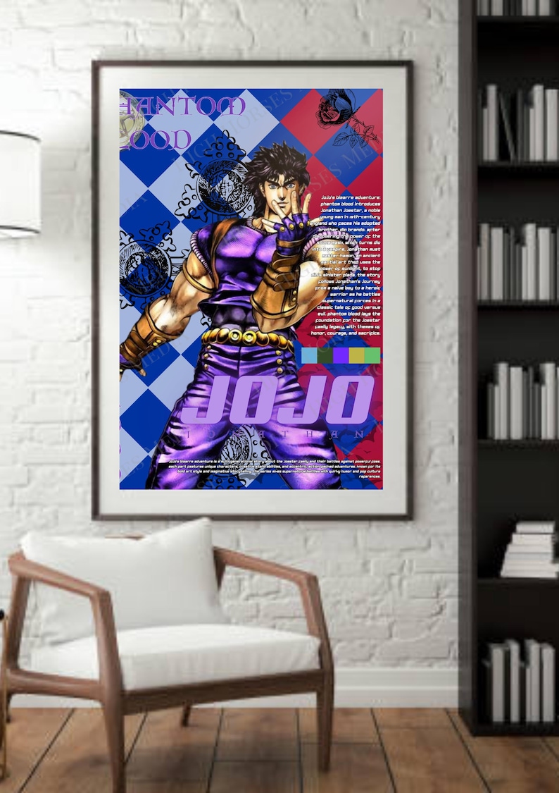 Jonathan Joestar Poster – Phantom Blood Jojo Art Print – Victorian Era ...