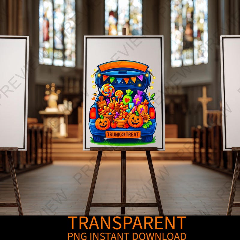 Trunk or Treat Clipart - Etsy