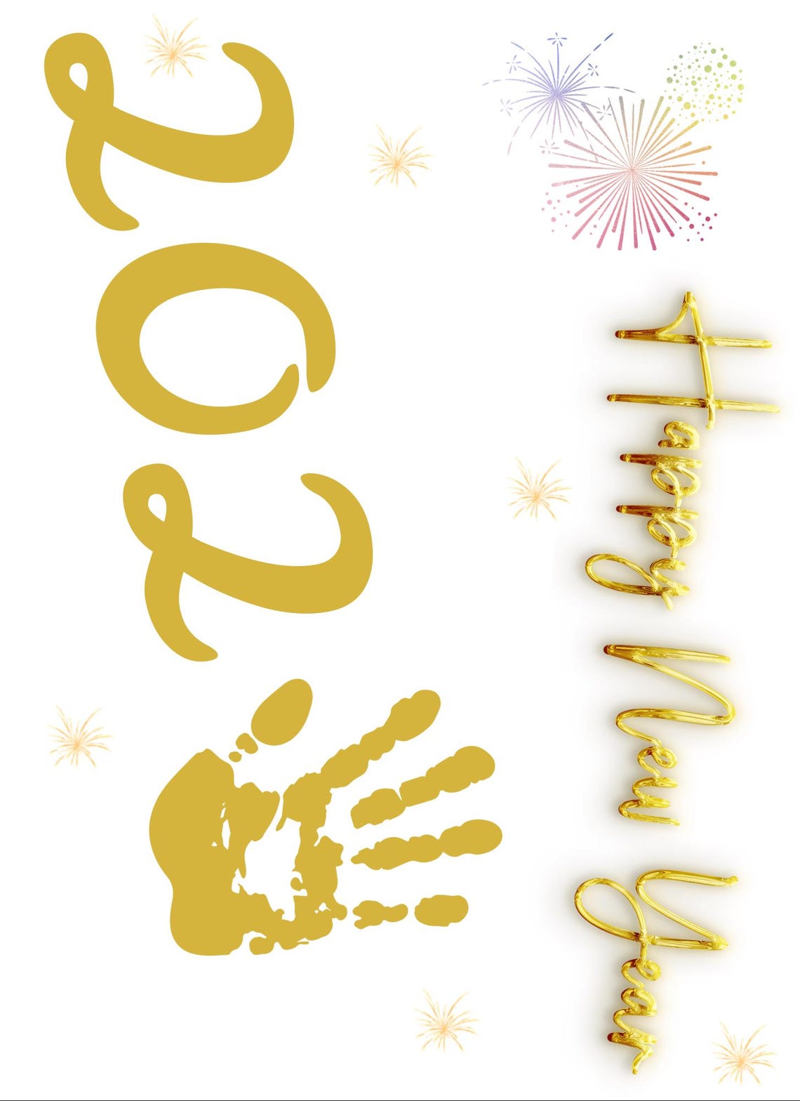 New Years Craft for Classroom. Cute, Easy and Simple! 2025! Hand or ...