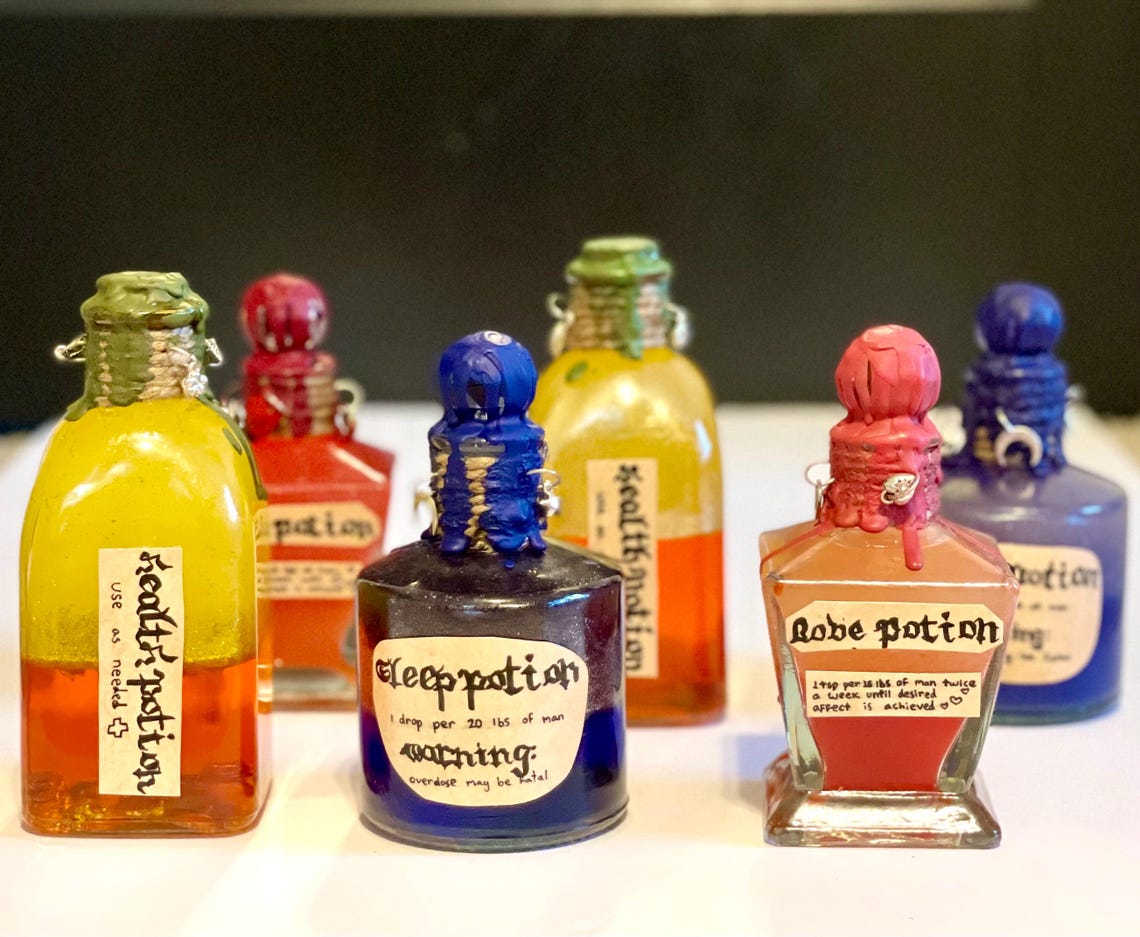 Potion Bottle Props - Etsy