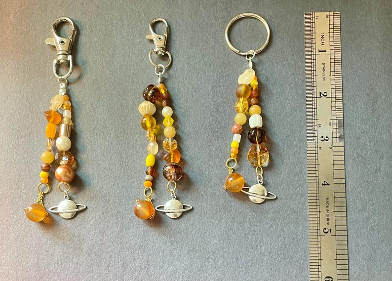 Planet Themed Keychains - Etsy