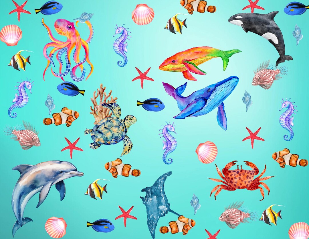 Sea Life Digital Download - Etsy