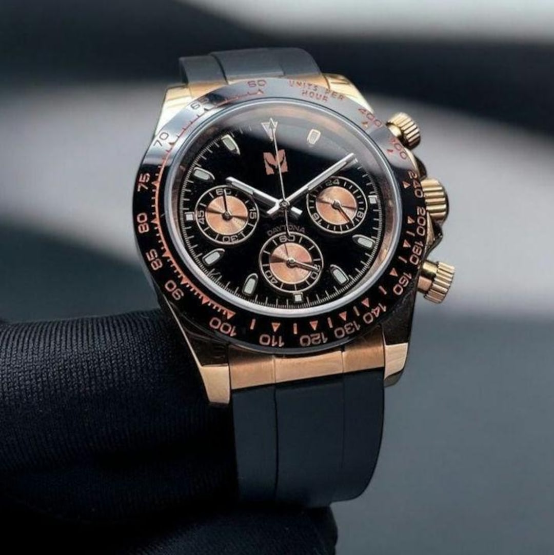 Custom Modded Seiko Vk63 Meca-quartz Movement Luxury Watch With a ...