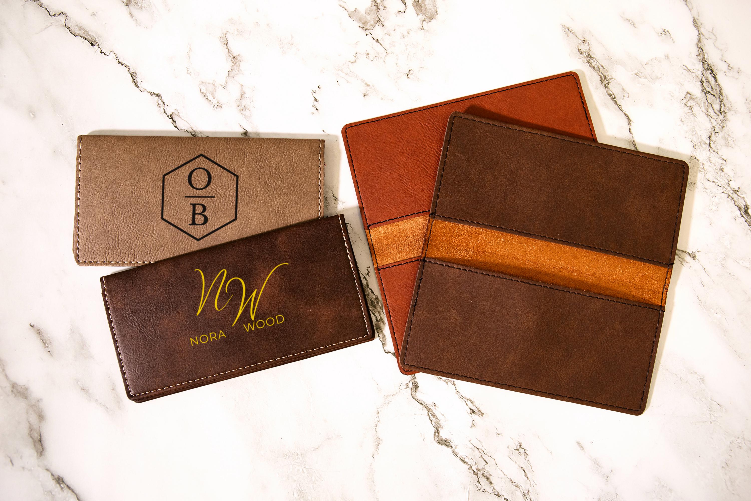 Leather Checkbook Cover, Personalized Checkbook Wallet, Custom ...