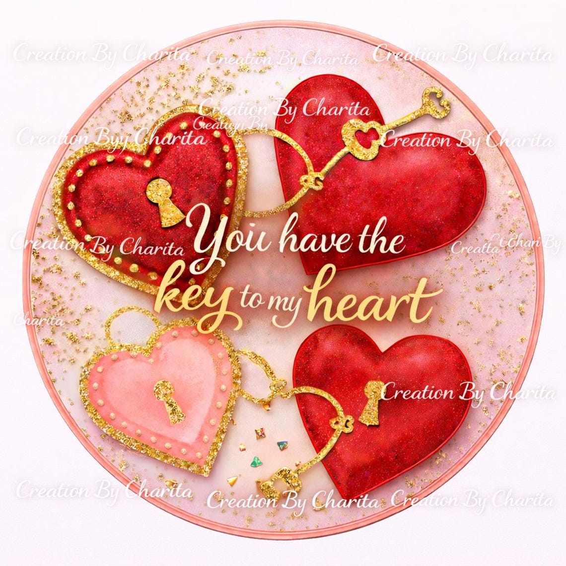 Valentine Heart Lock & Key Wreath Sign - Etsy