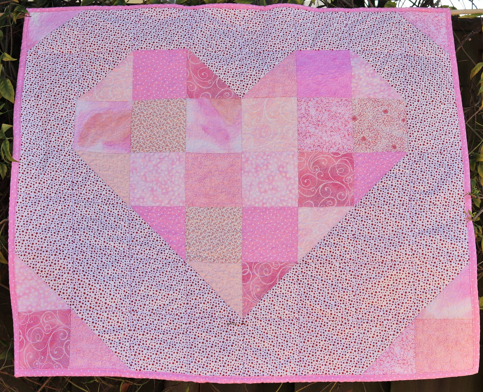 Scrappy Heart | Valentine's Quilted Wall Hanging Pattern | Instant ...