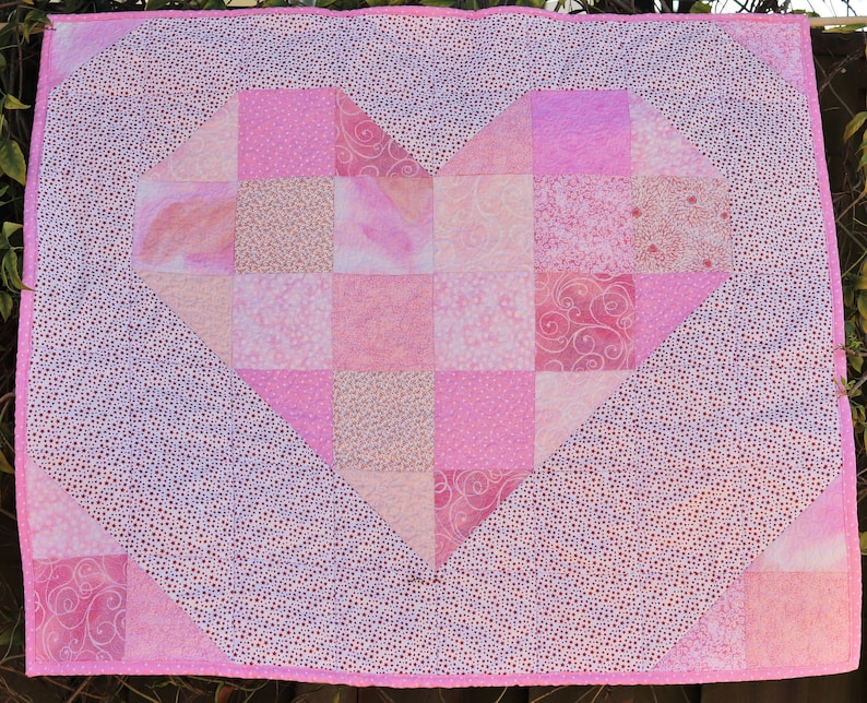 Scrappy Heart | Valentine's Quilted Wall Hanging Pattern | Instant ...