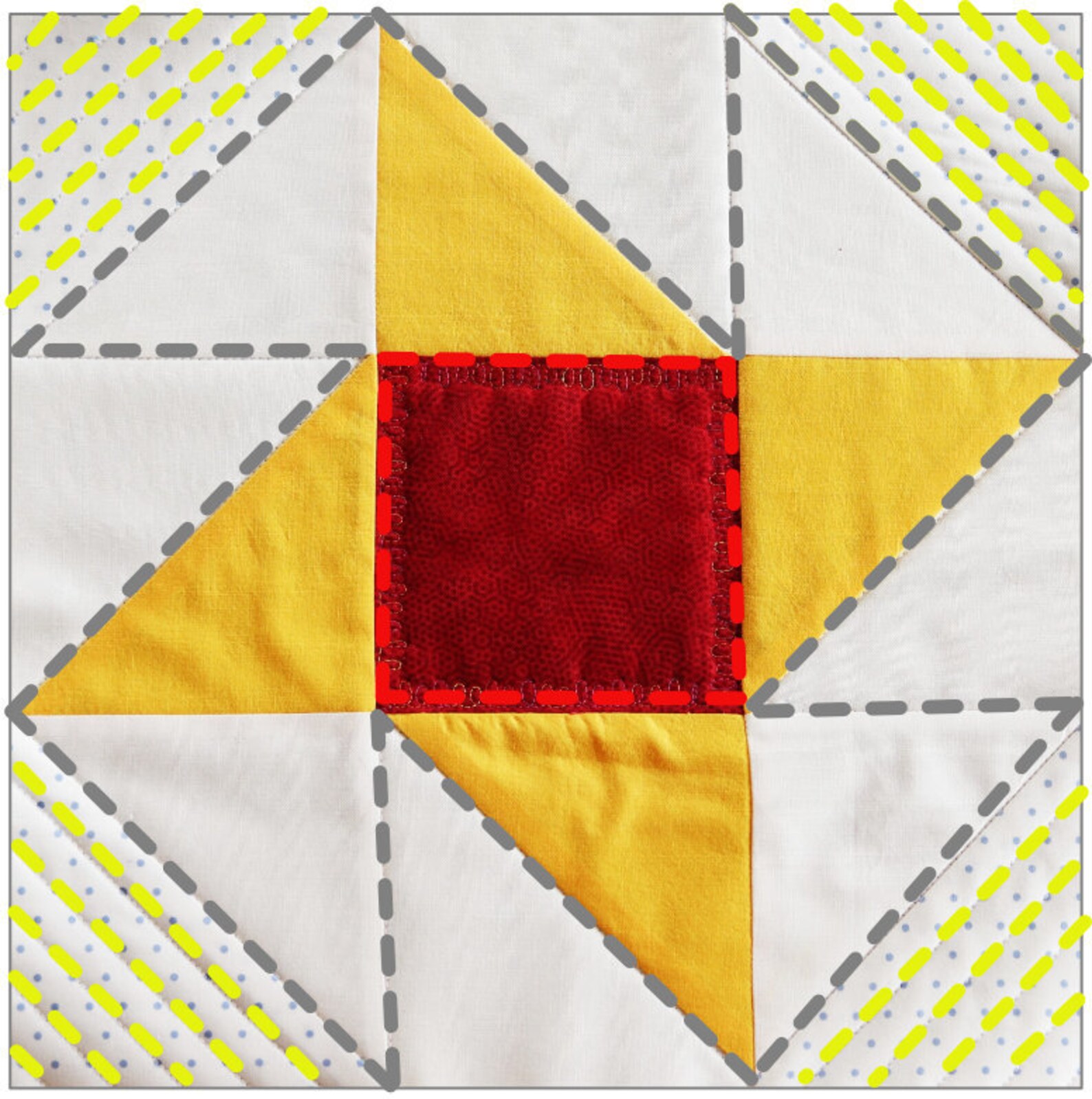 Starry Night | Friendship Star/nine Patch Quilt-as-you-go Pattern | Lap ...
