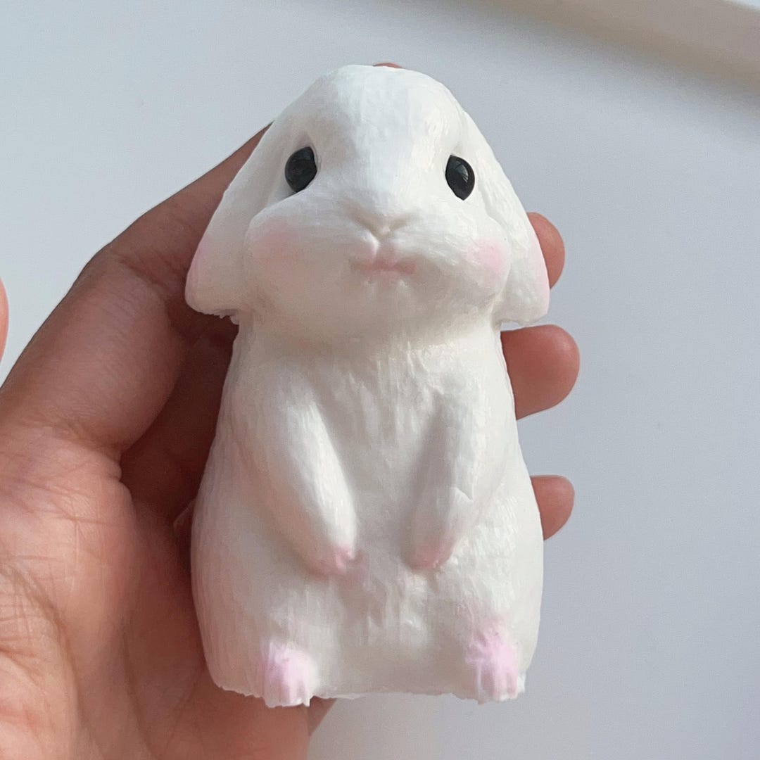 Lop Bunny, Handmade, Taba Squishy, Squishy, Toy, Relax, Cute, Soft ...
