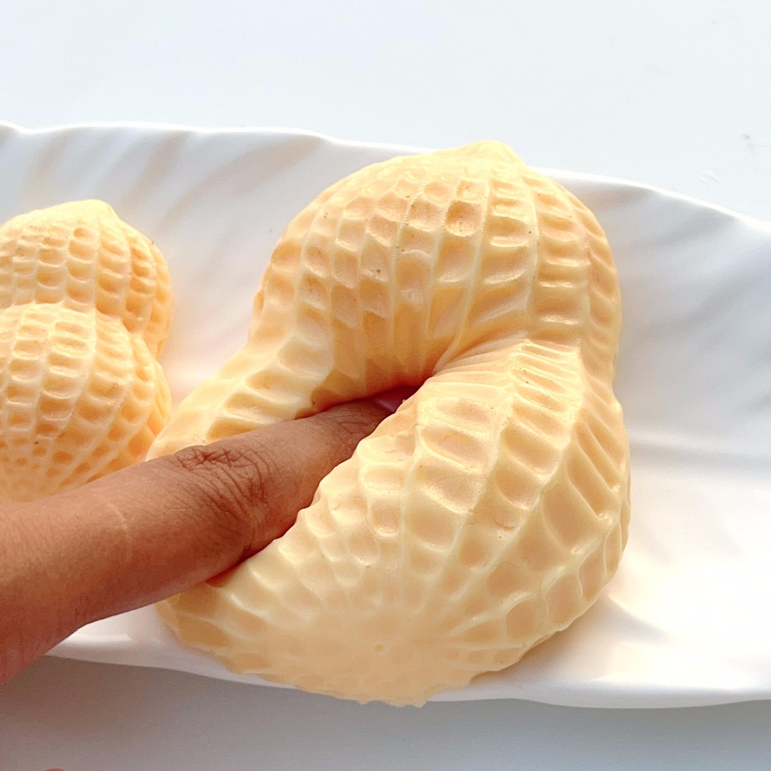 Peanut, Handmade, Taba Squishy, Squishy, Toy, Soft, - Etsy