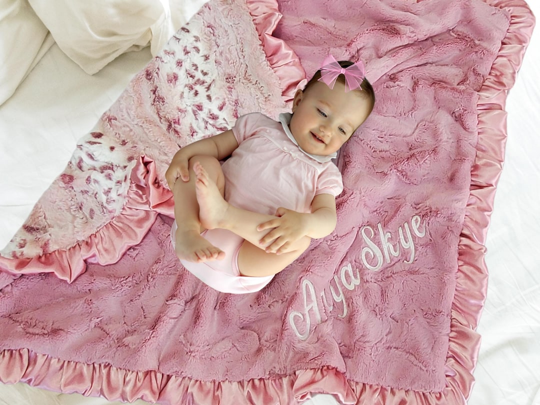 Personalized Baby Blanket, Woodrose Lynx With Woodrose Hide, Baby ...