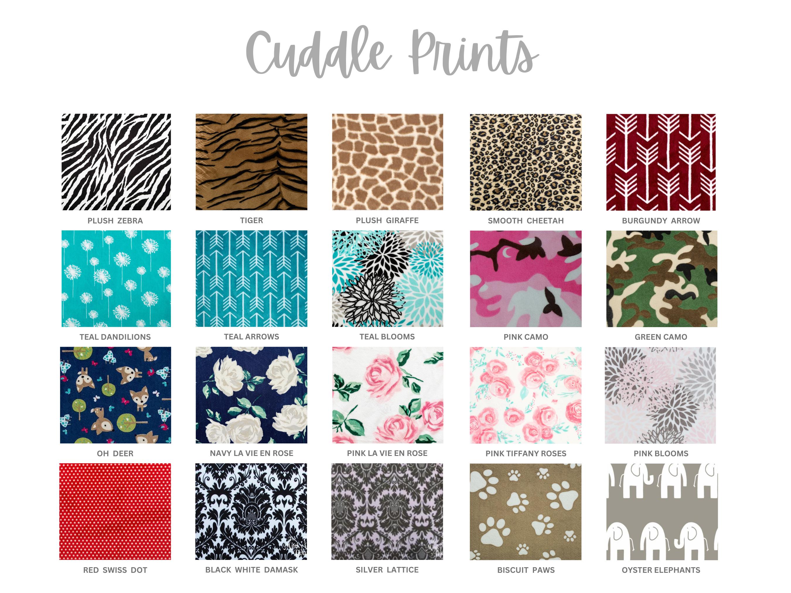 Personalized Woodrose Hide Minky Baby Blanket or Choose Your Fabric ...