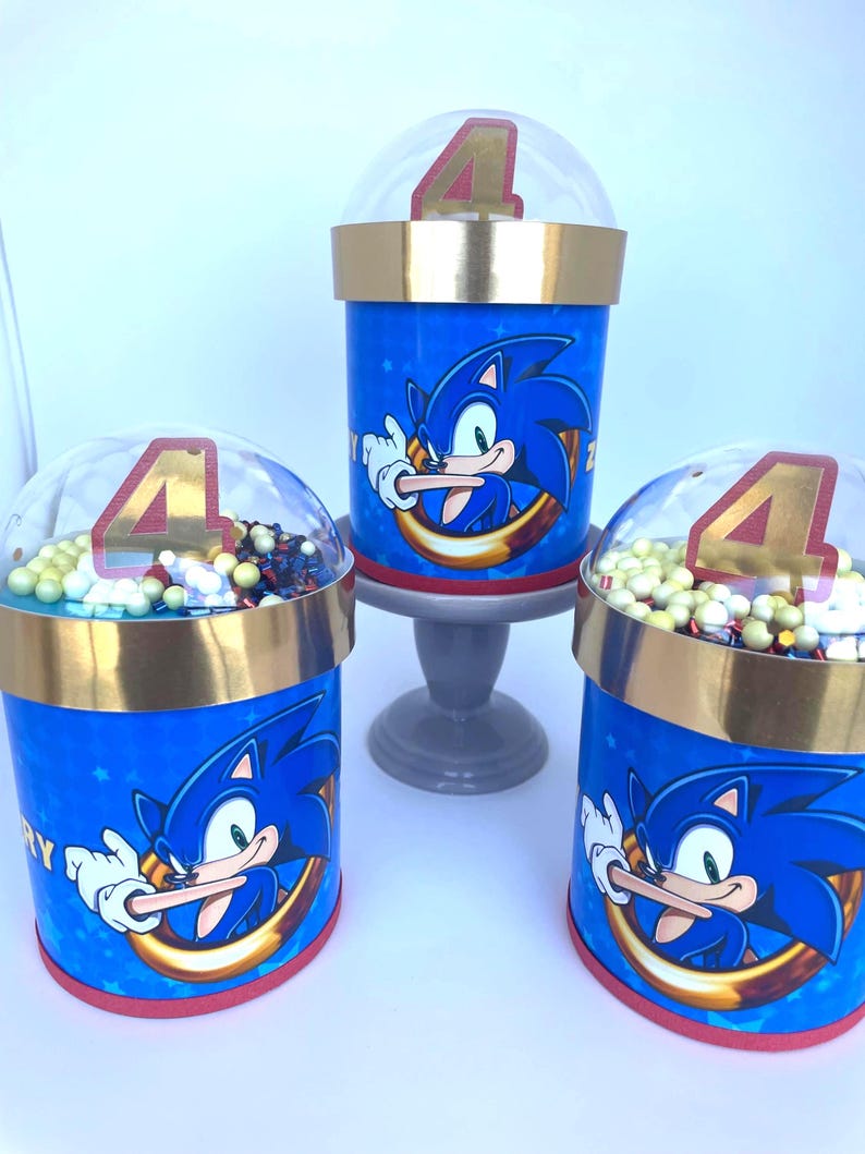 Sonic Party Favor: Chip Can - Etsy
