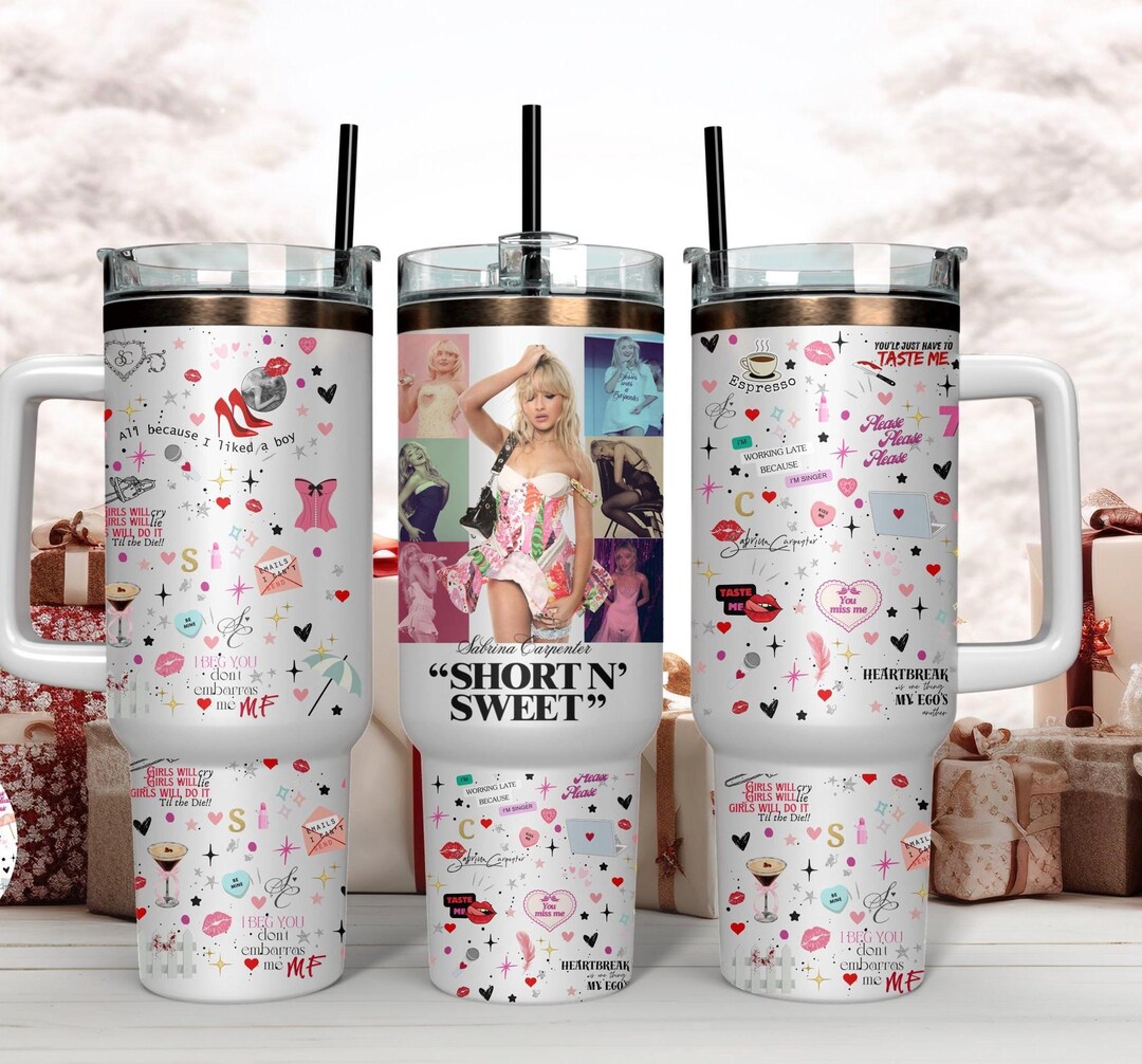 Sabrina Inspired Tumbler Quencher: 40 Oz Stainless Steel Travel Mug - Etsy