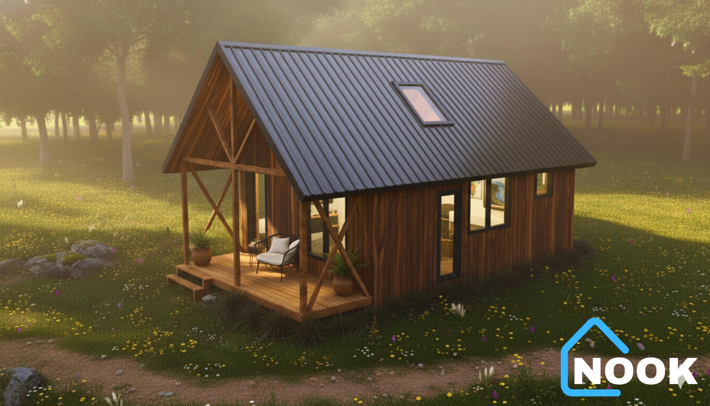 24x16 Tiny House Cabin Plans: 2 Bedroom DIY House (PDF Download) - Etsy