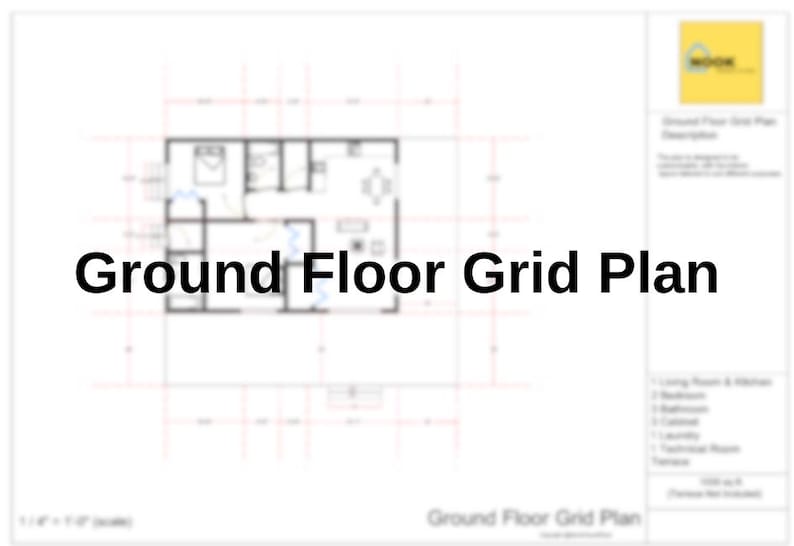 Cabin House Plan,24'x32' Modern Lean Cottage,farmhouse Plans,customizable Floor Plan,tiny House ...