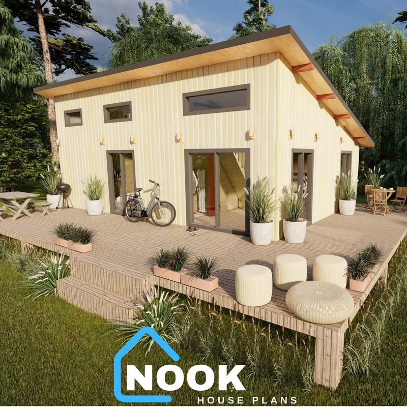 Small House Plans 24x30 - Etsy UK