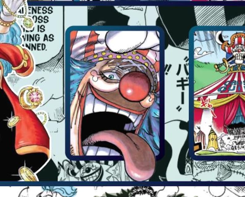 One Piece TCG Playmat 24x12 Inch File Design Buggy Manga (updated) - Etsy