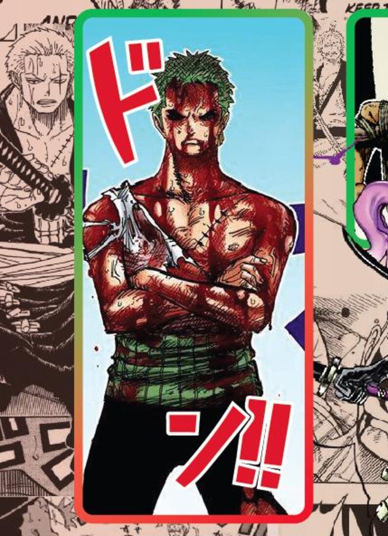 One Piece TCG Playmat 24x12 Inch File Design Zoro Manga - Etsy