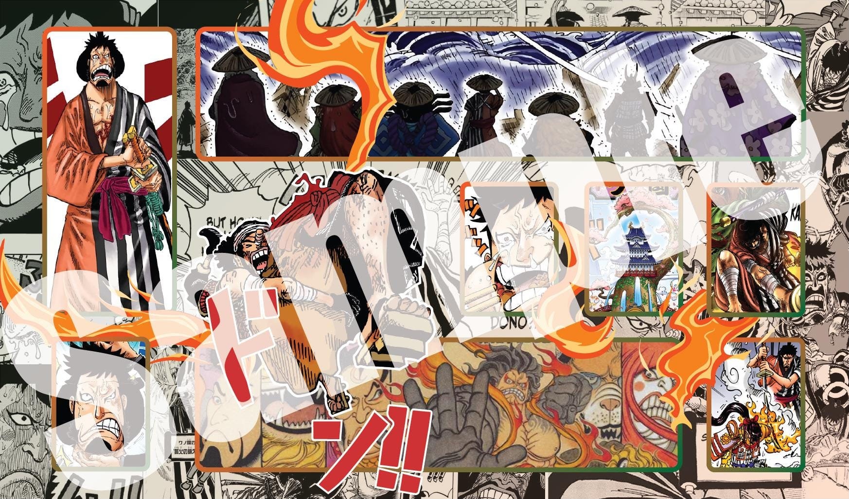 One Piece TCG Playmat 24x12 Inch File Design Kinnemon Manga - Etsy