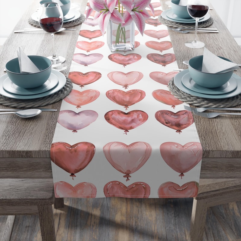 Valentine Table Runner - Etsy