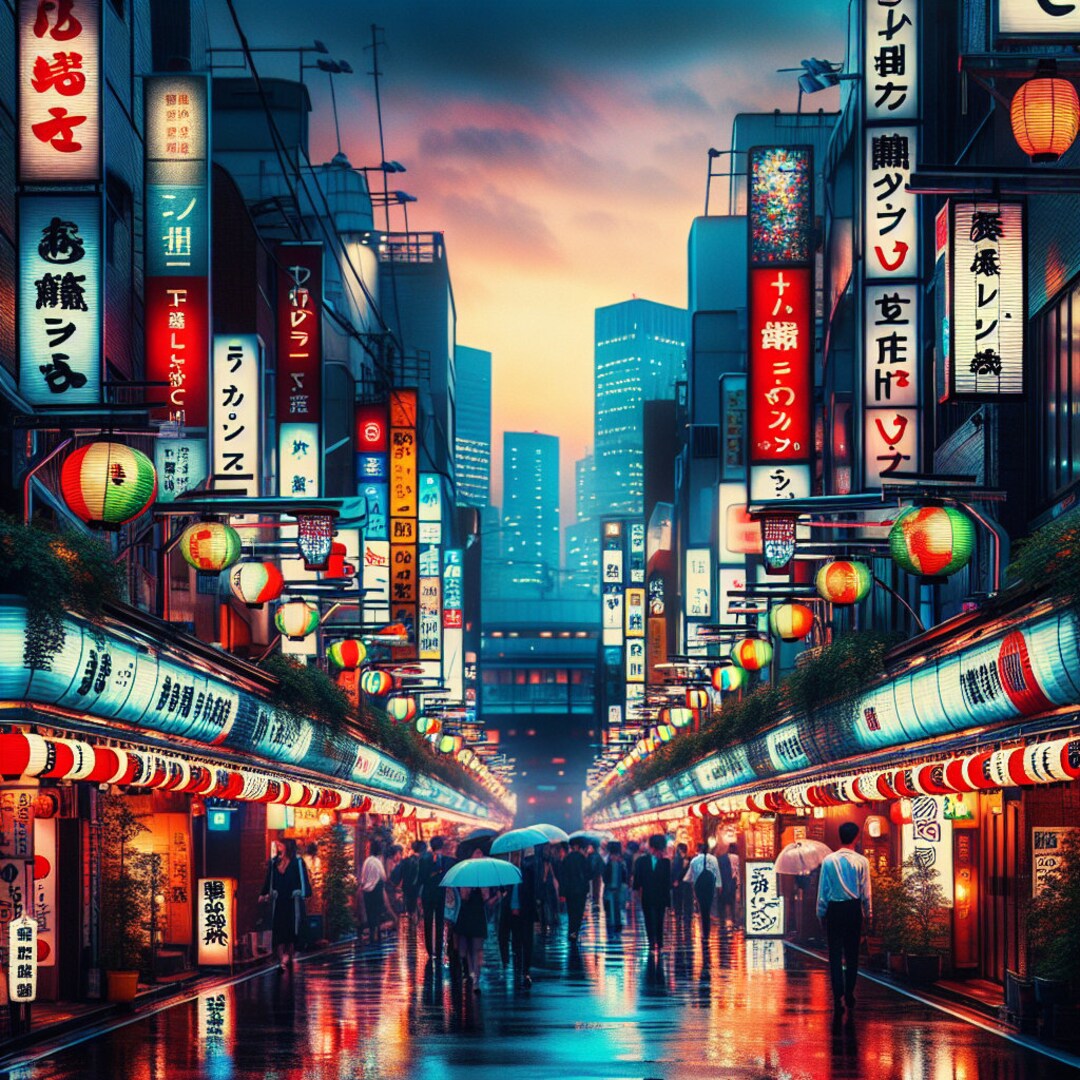 Japanese Print - Etsy