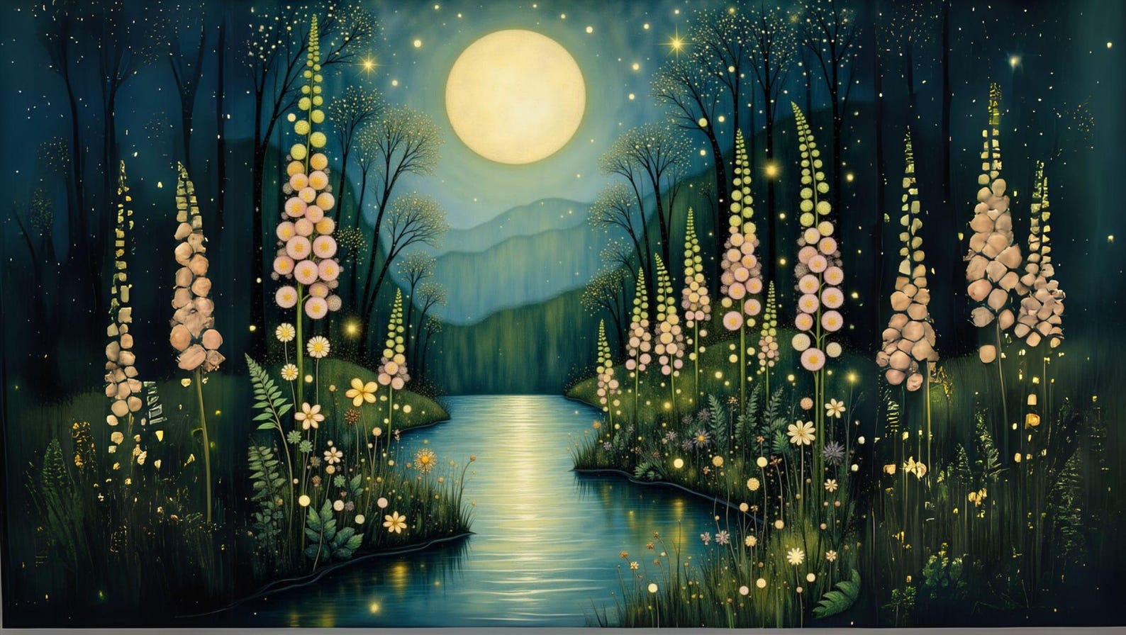 5 Pack Value Bundle Enchanted Forest Computer Wallpaper - Fantasy Art ...