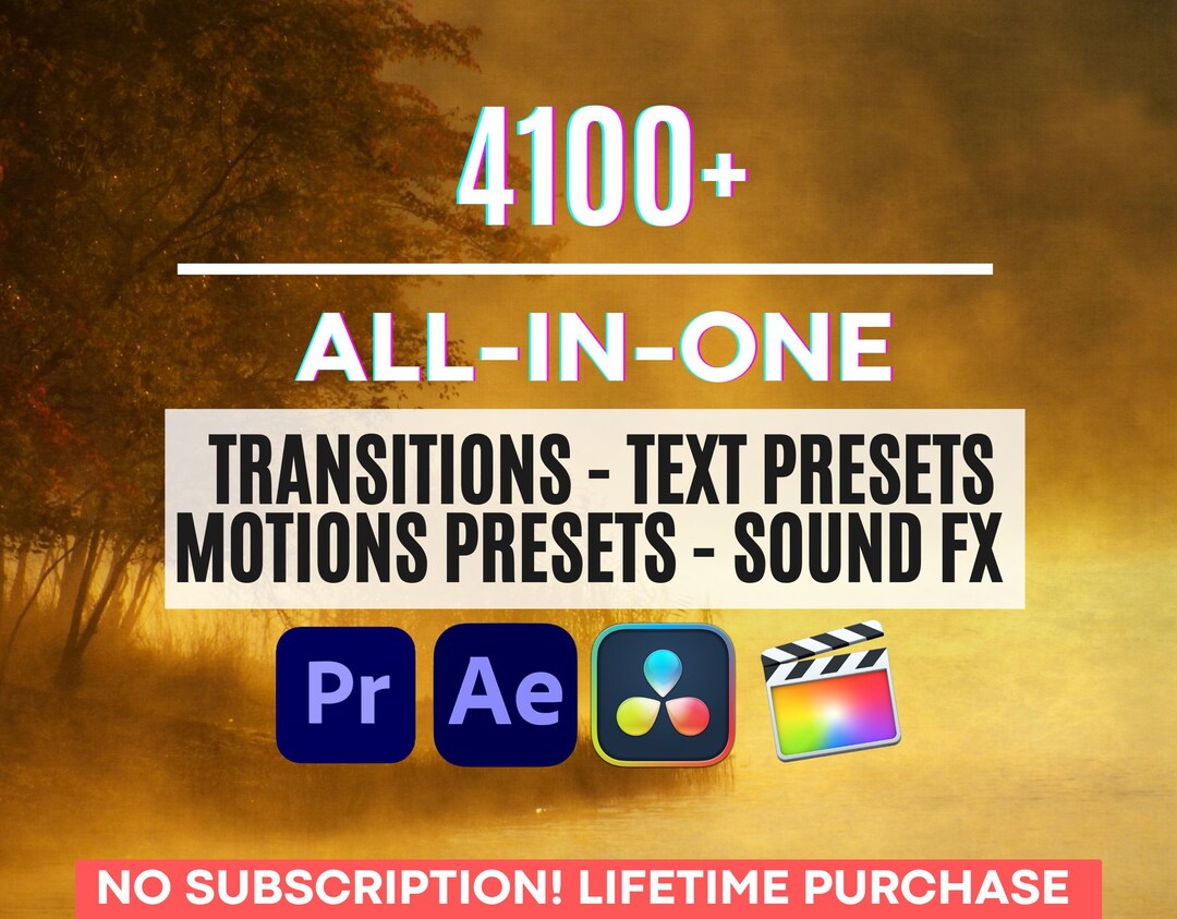 4100+ Transitions Text Motion Presets Sound FX & 6K Gradient ...